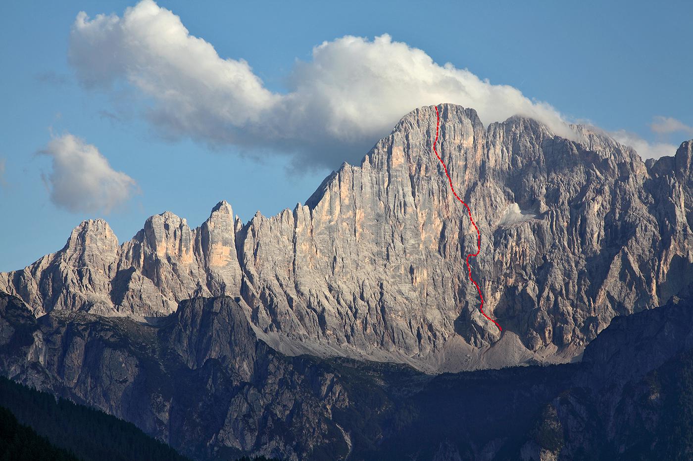 Monte Civetta Voie Solleder Lautenbauer